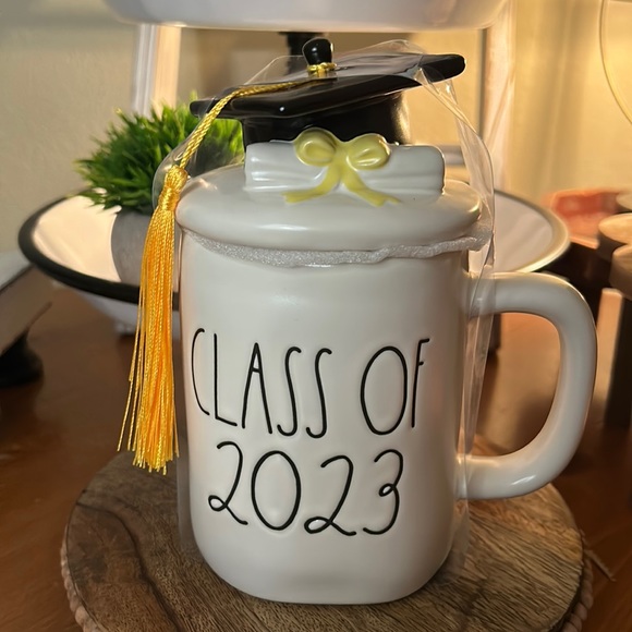 Rae Dunn | Dining | Rae Dunn Class Of 223 White Ceramic Mug With Cap ...